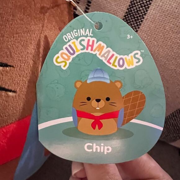 Squishmallows | Toys | Nwt Chip The Beaver Back To School Outfit ...
